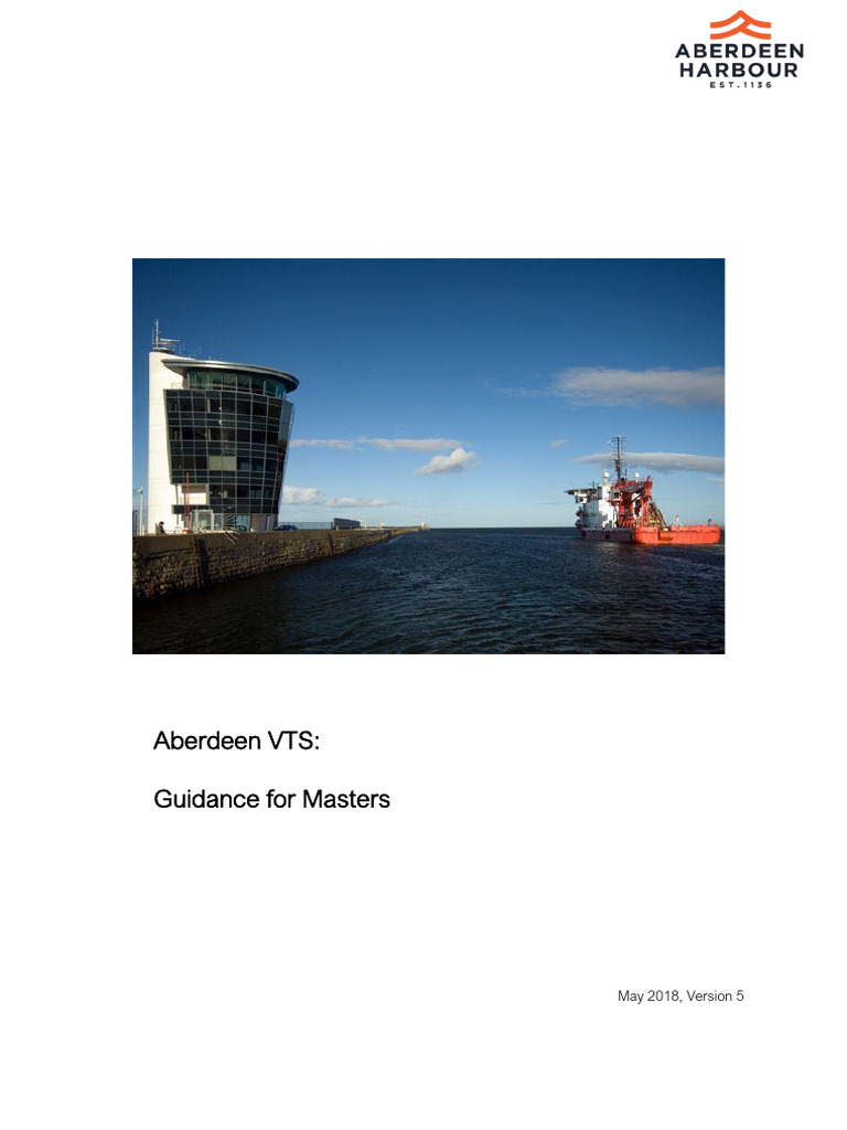 Aberdeen VTS Guidance for Masters | PDF | Navigation | Water Transport