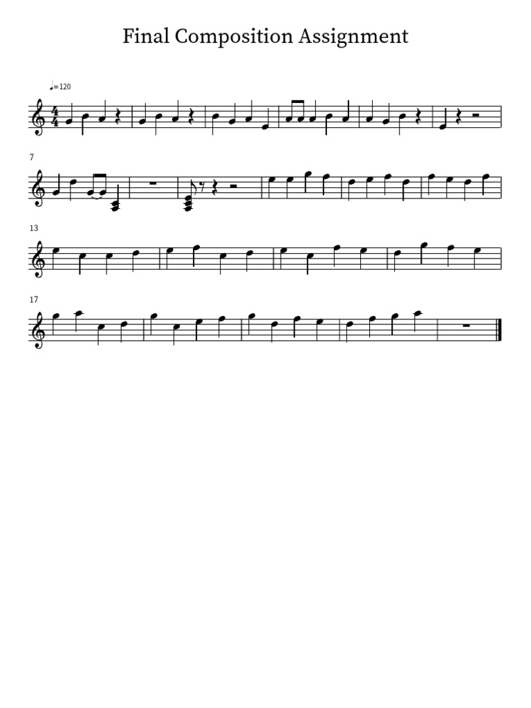 Final Composition Assignment | PDF