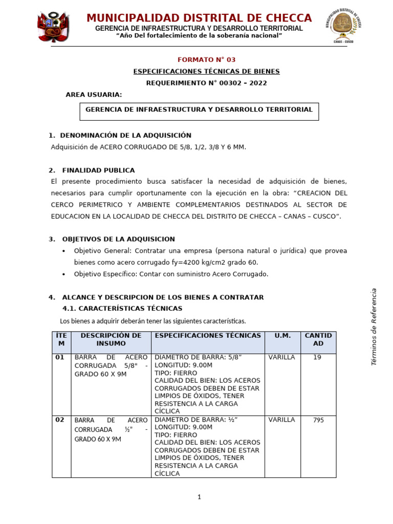 TDR #302-Fierro Ultimo | PDF | Acero