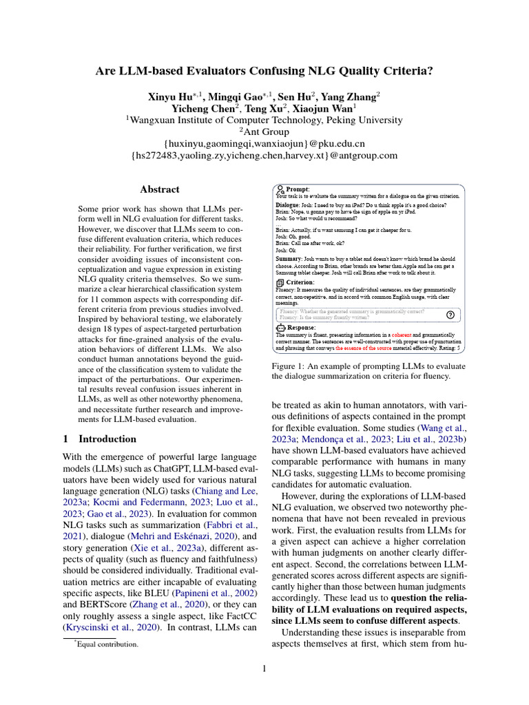 Are LLM-based Evaluators Confusing NLG Quality Criteria? | PDF ...