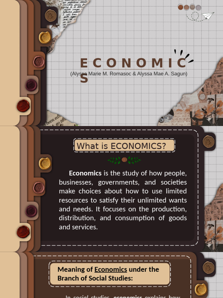 Economics Under Social Studies | PDF