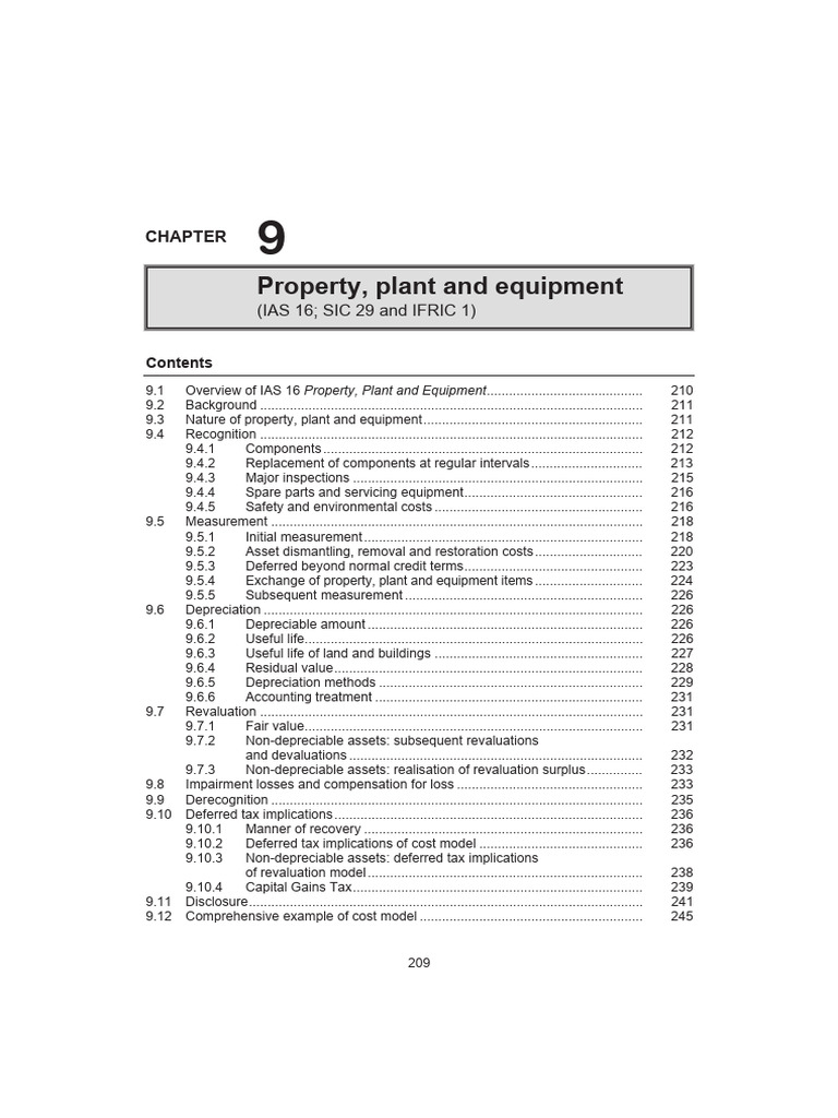 PPE IAS-16 | PDF | Debits And Credits | Depreciation