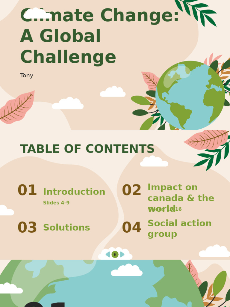 Social Issues Thesis - Climate Change XL by Slidesgo | PDF | Climate ...