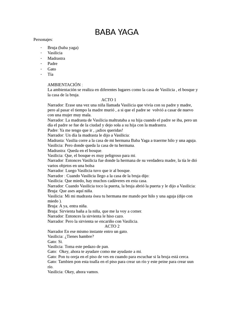 BABA YAGA | PDF