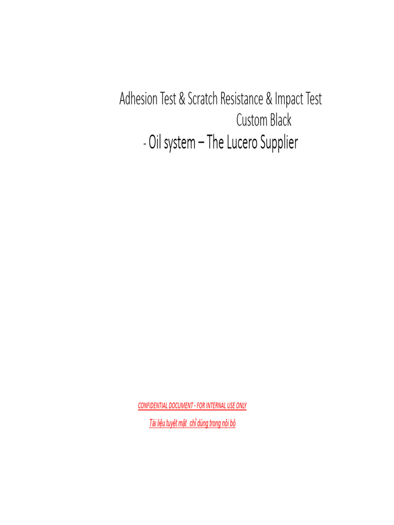 Adhesion and Impact Test Results | PDF | Tomato Sauce