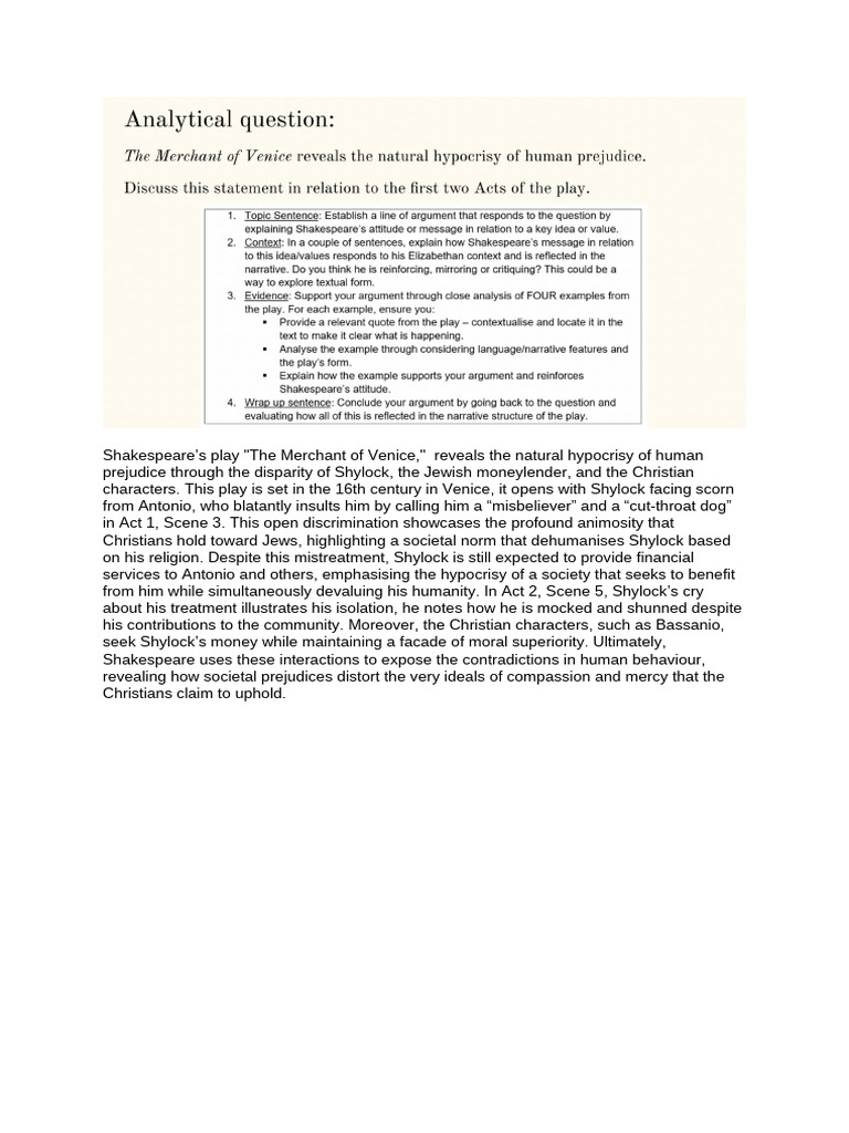 Analytical Paragraph | PDF