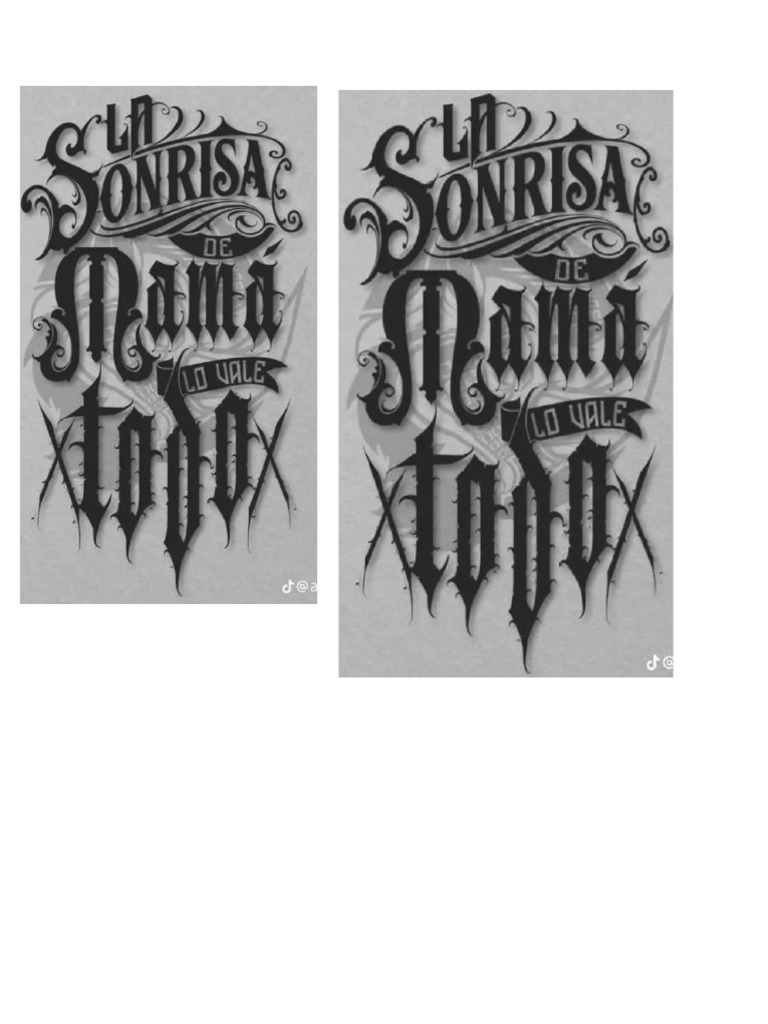 La Sonrisa de Mamá Lo Vale Todo Tatto | PDF