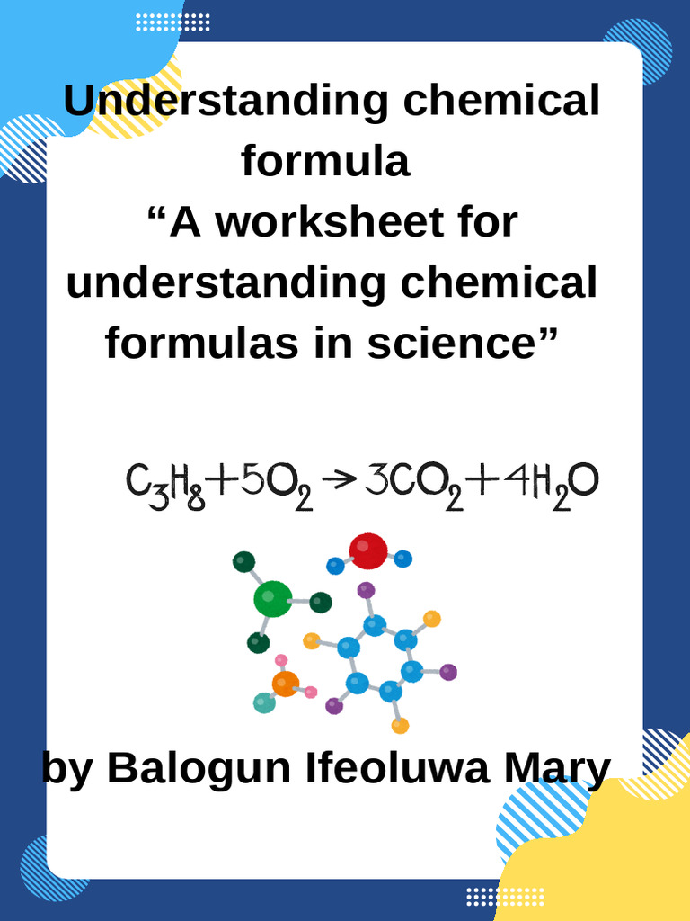 Understanding Chemical Formula by Balogun Ifeoluwa Mary - 20250317 ...