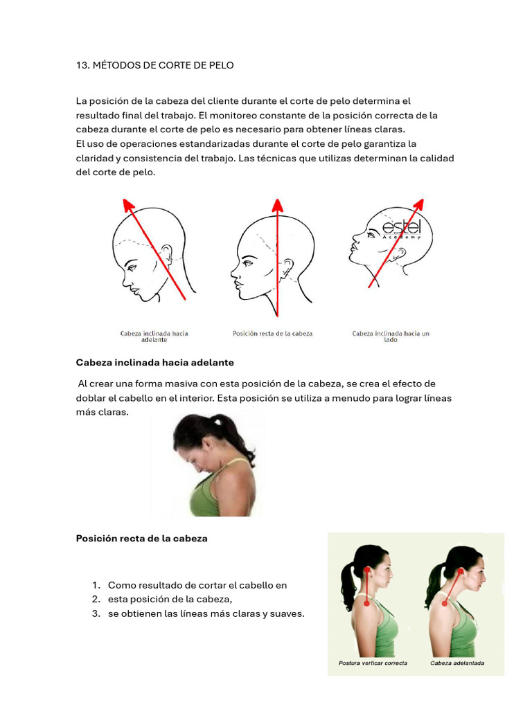 Métodos de Corte de Pelo | PDF | Pelo | Ángulo