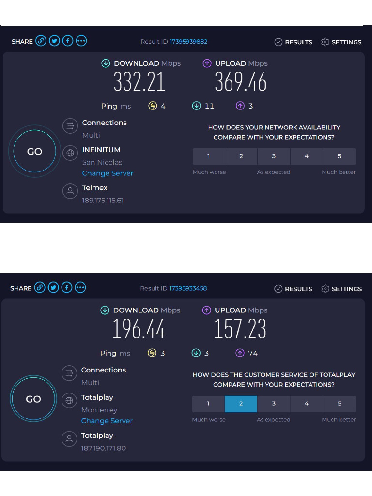 Speed Test SBX Cumbres DT 39199 | PDF