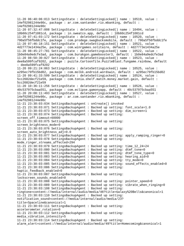 Settingsprovider | PDF