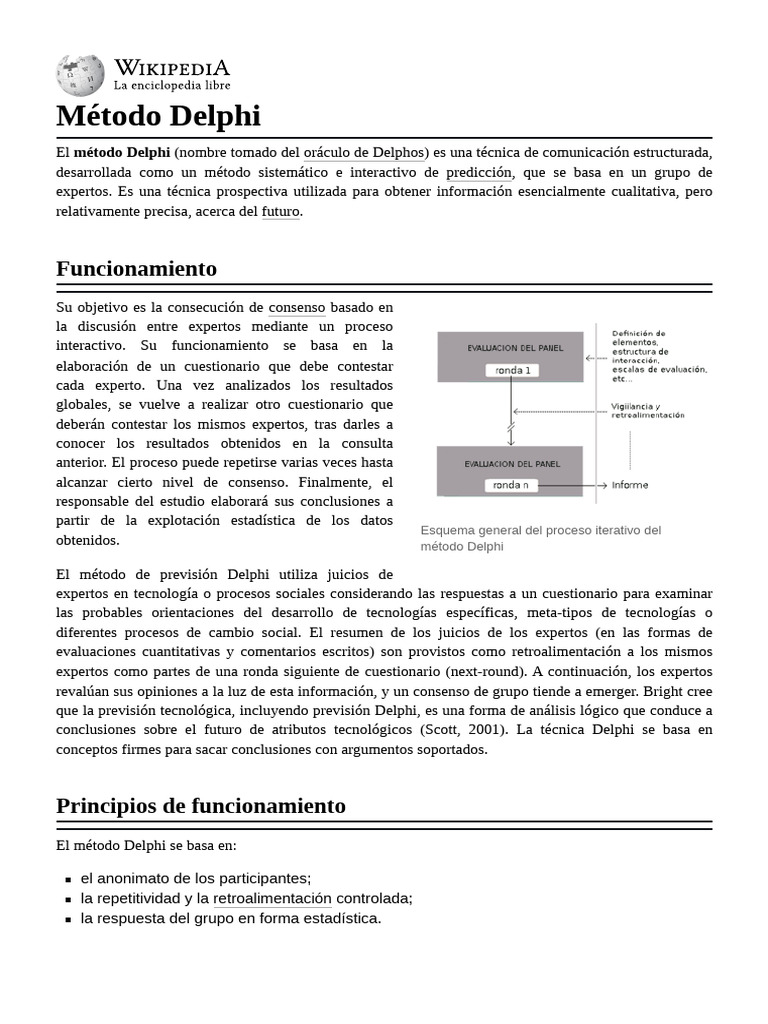 Método Delphi | PDF | Tecnicas | Métodos de búsqueda