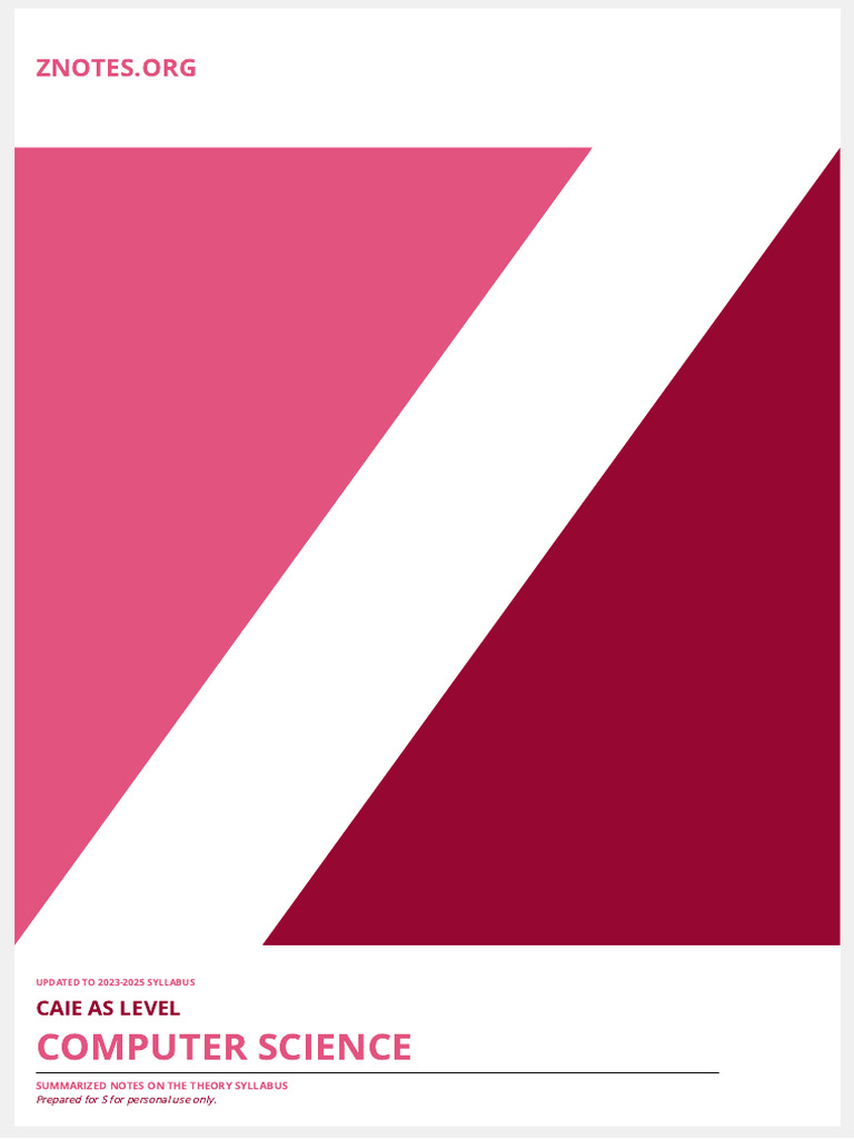 CAIE-As Level-Computer Science - Practical | PDF | Computer Program | Programming