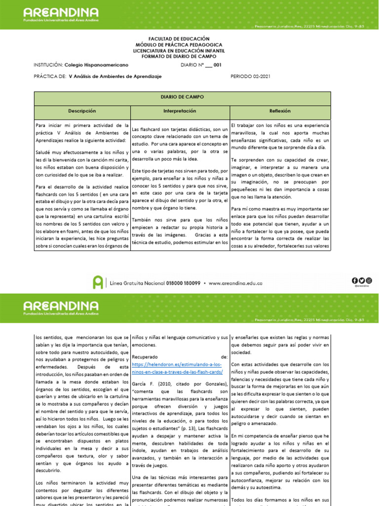 Diario de Campo Final - Practica V | PDF | Aprendizaje | Las emociones