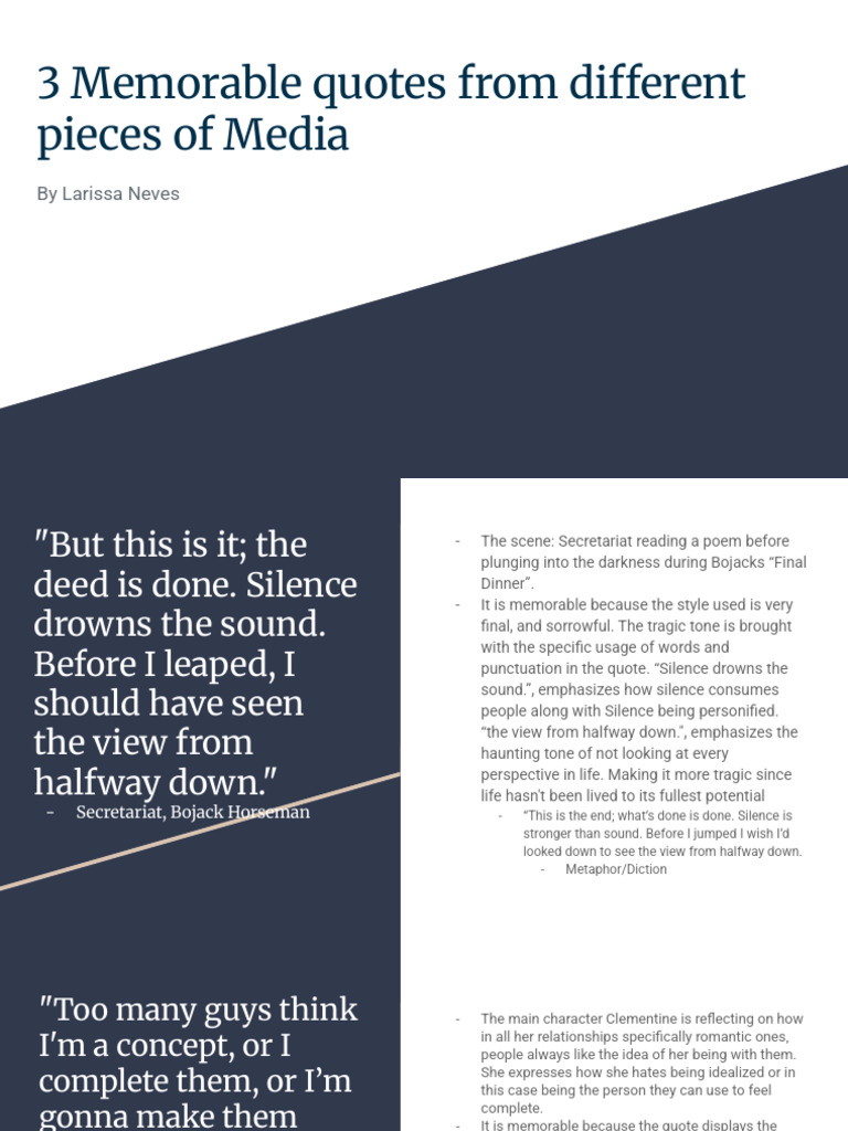 3 Memorable Quotes - Style - English | PDF