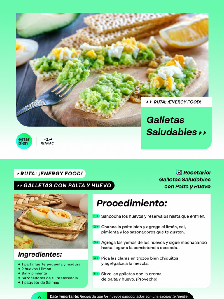 Galletas Con Palta y Huevo | PDF