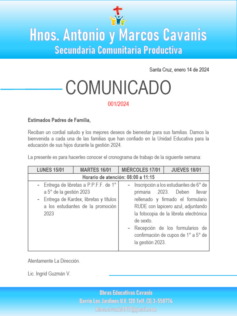 COMUNICADOS | PDF