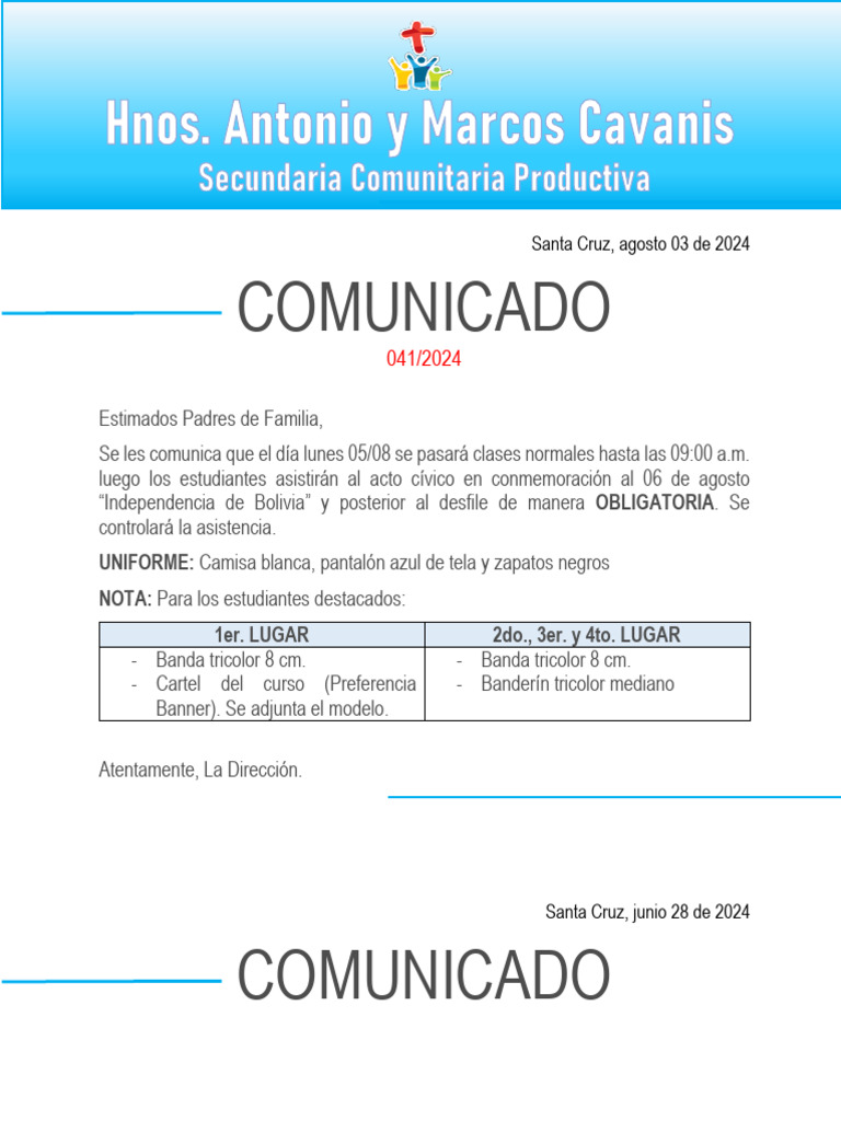 Comunicados A PPFF | PDF