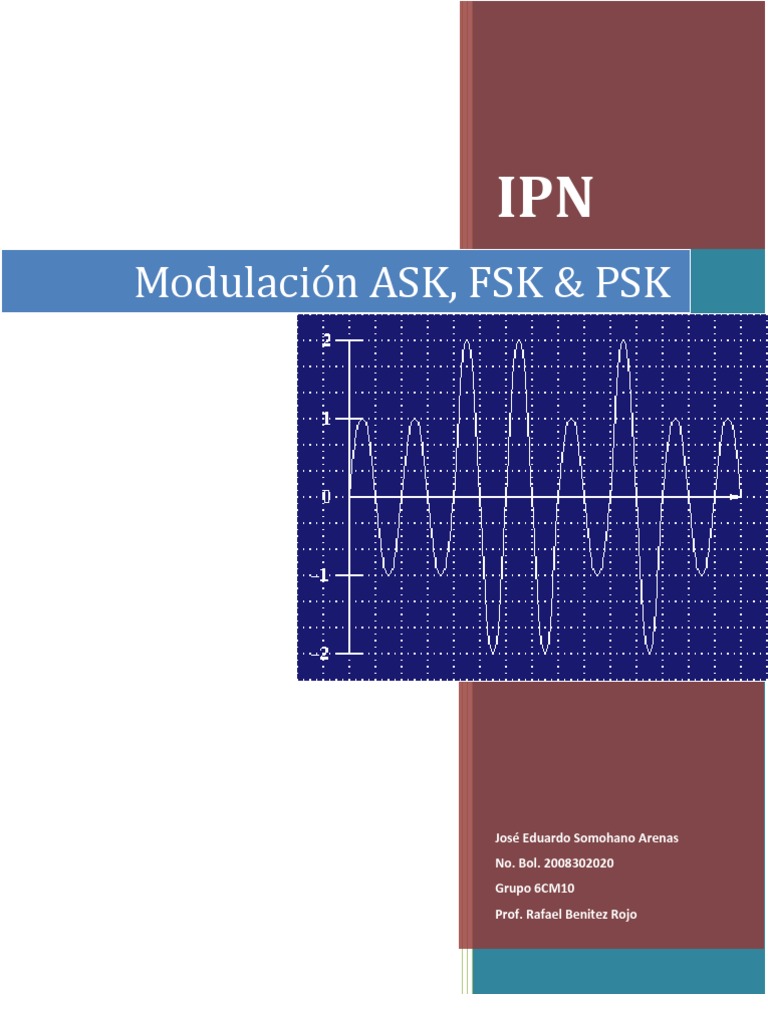 Modulación Digital Ask Fsk Y Psk Pdf Modulación Inalámbrico