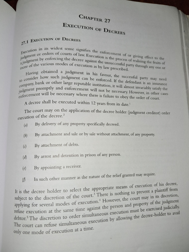 Execution | PDF | Judgment (Law) | Justice