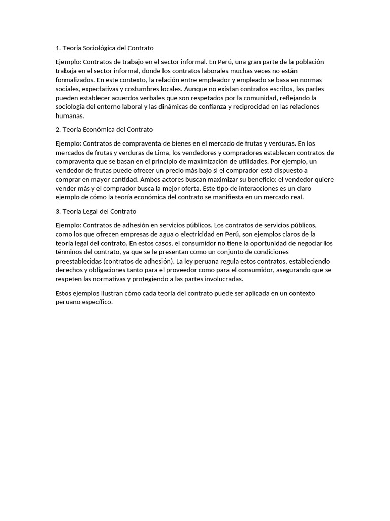 Ejemplos (Borrador) de CONTRATOS | PDF