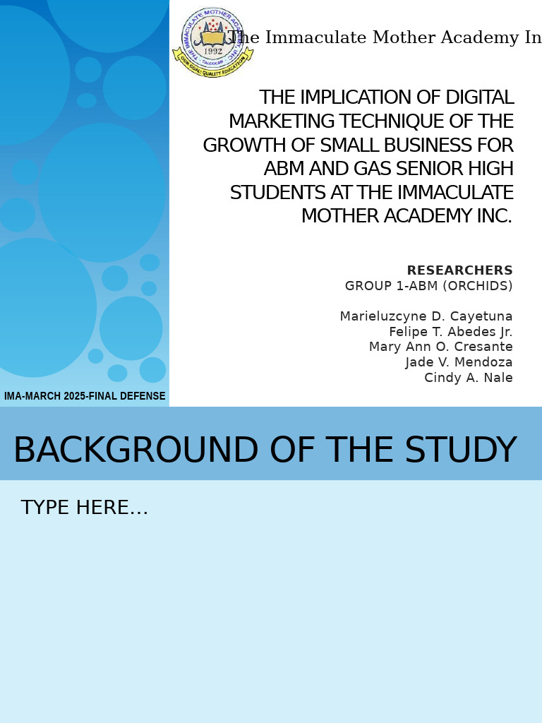 Abm Group1 Title Research Final Oral Defense | PDF