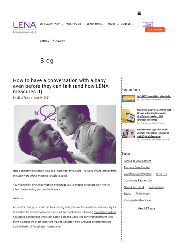 How To Have A Conversation With A Baby Even Before They Can Talk (And ...