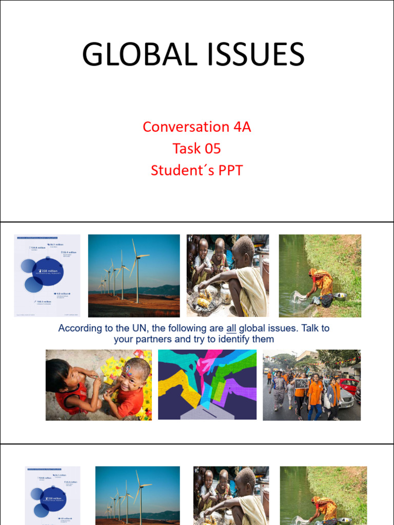 Conversation 4a - Task 05 - Global Issues - Student S | PDF