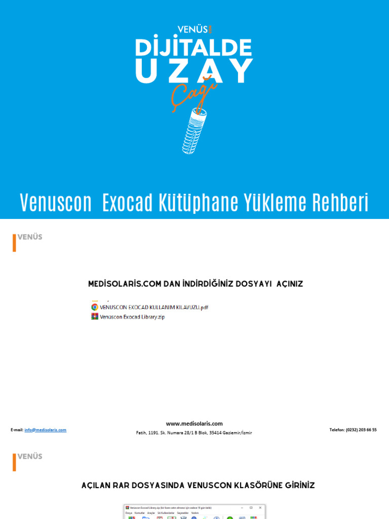VENUSCON EXOCAD KURULUM KILAVUZU | PDF