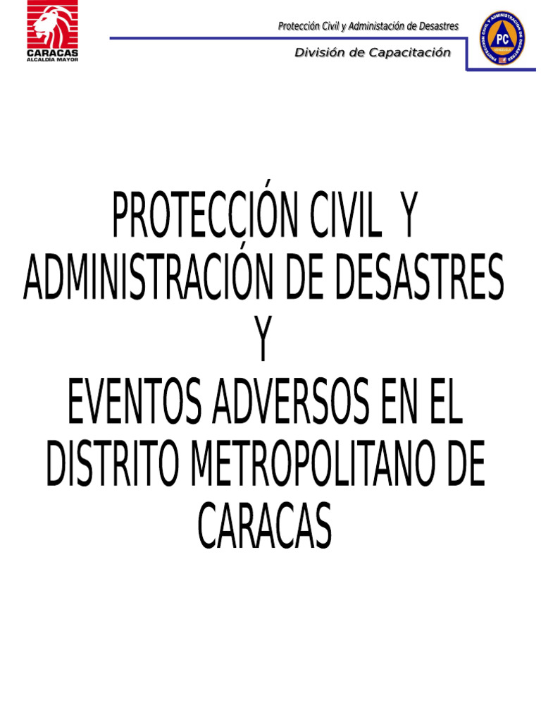 Guia de PC y Riesgos en El DMC | PDF | Defensa Civil | Riesgo