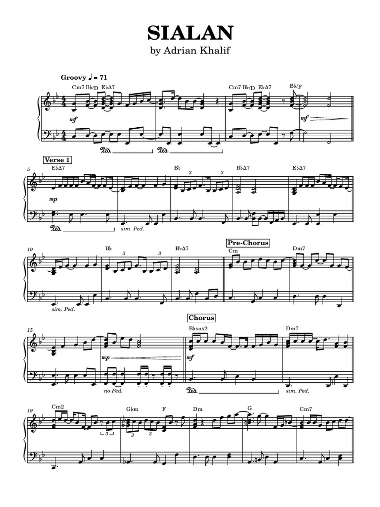 Sialan - Adrian Khalif | PDF | Songs | Musical Forms