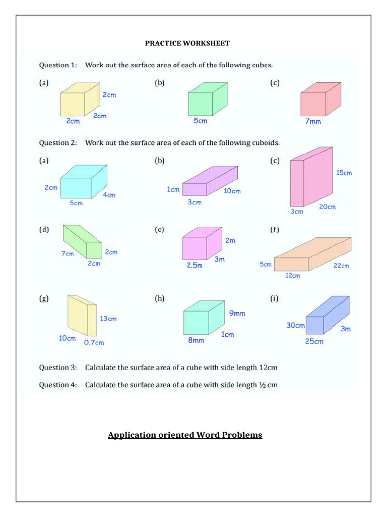 Word Problems Practice Worksheet | PDF
