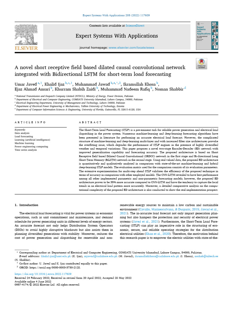 1 s2.0 S0957417422009848 Main | PDF | Forecasting | Deep Learning