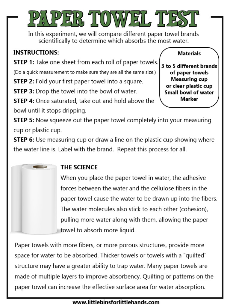 Paper Towel Test Download | PDF