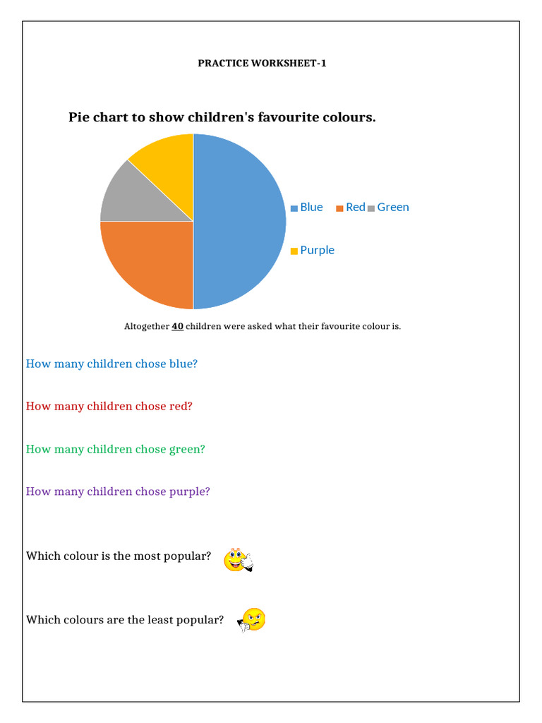 WS - Pie Charts 1 | PDF