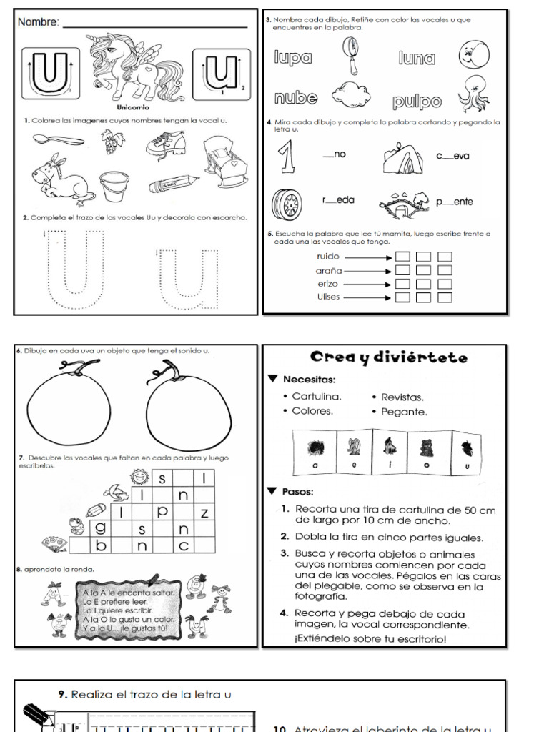 Guia 03 Letra Uu Febrero 15-19 | PDF