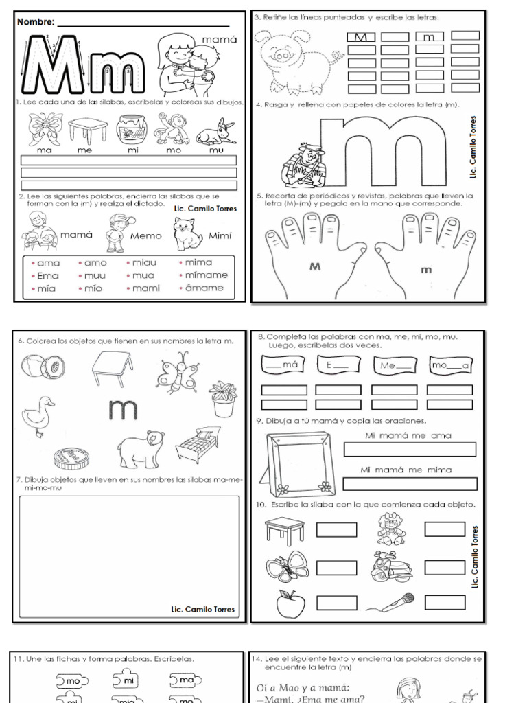 Guia 04 Letra MM Febrero 22-26 | PDF