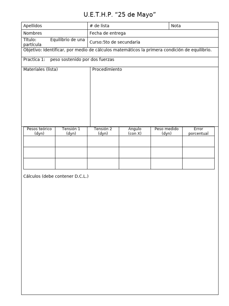 5 Lab Estatica | PDF