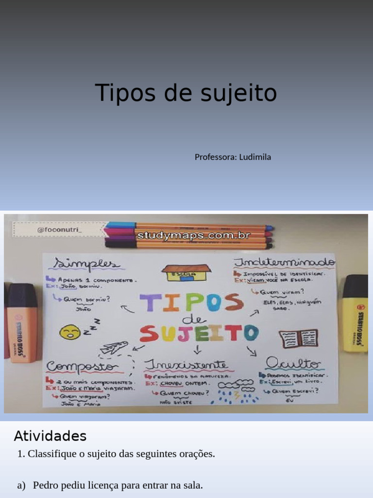 Tipos de Sujeito | PDF