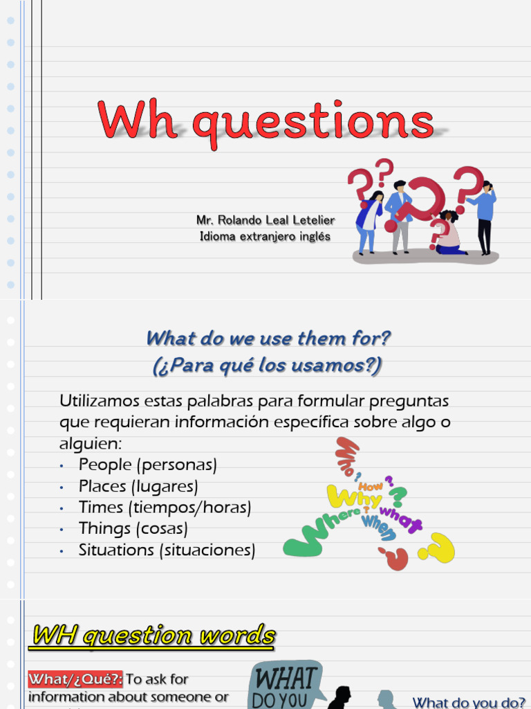WH Question Words | PDF
