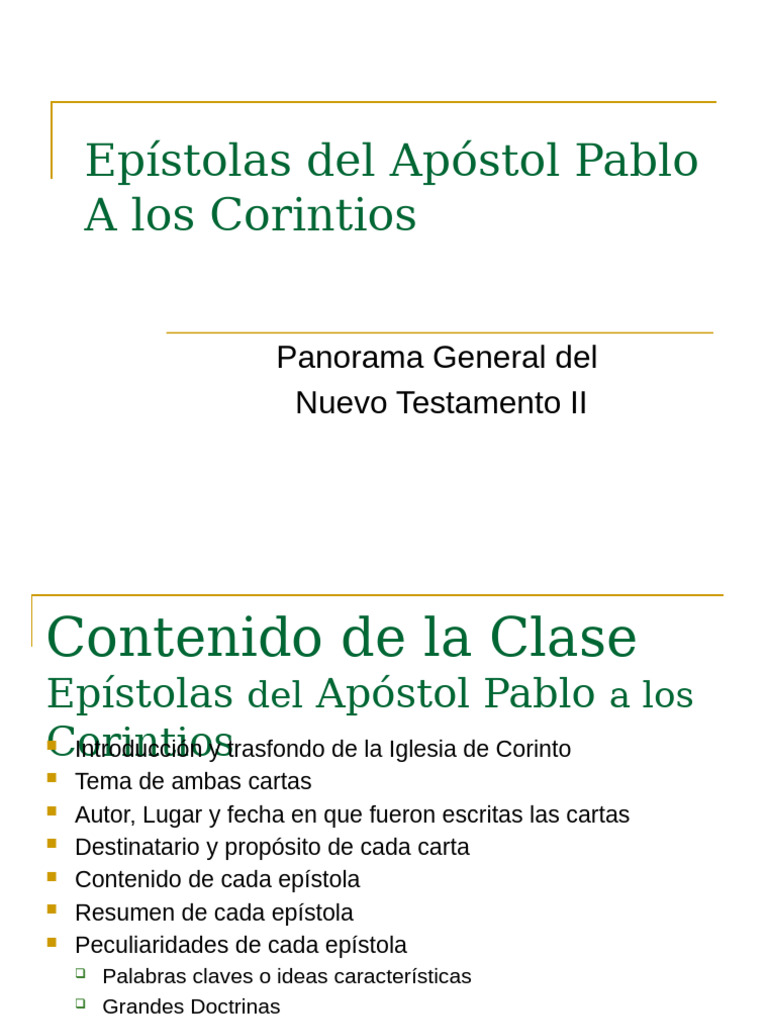 Epistola CORINTIOS | PDF | Pablo el apóstol | Primera epístola a los corintios