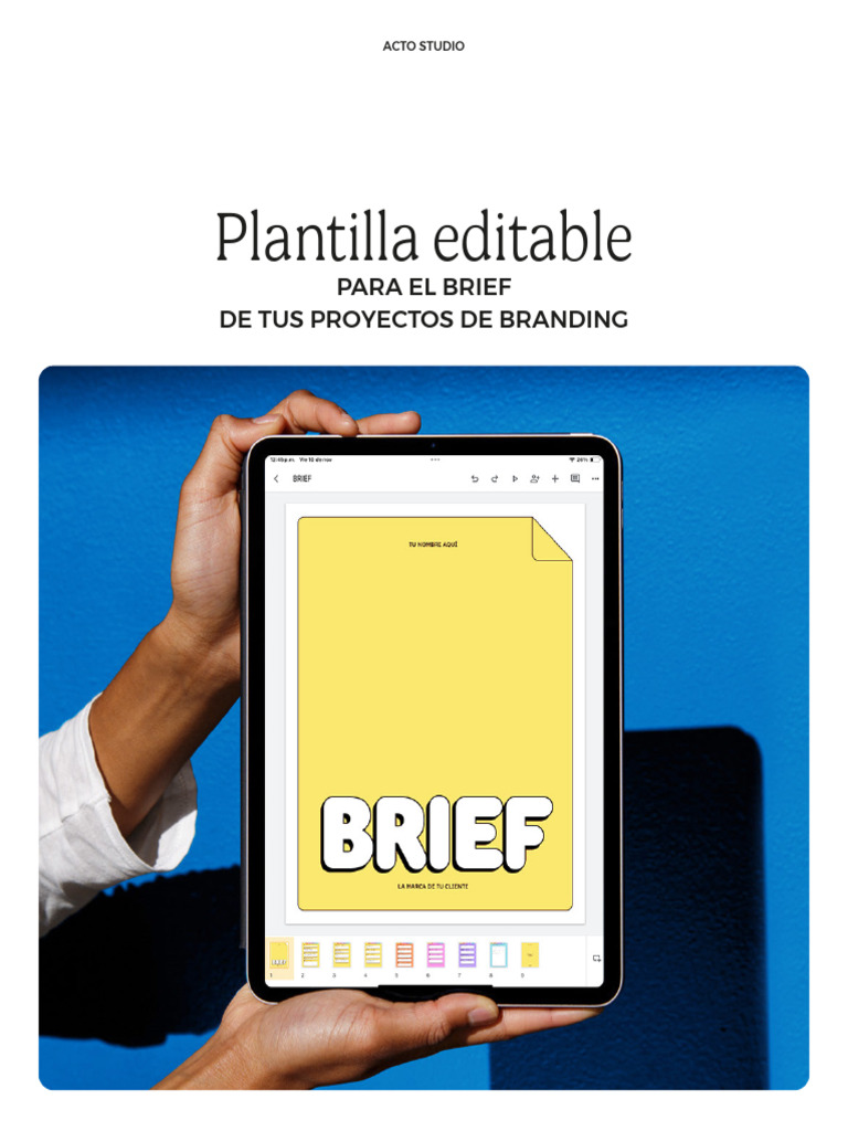Plantilla de Brief para Branding | PDF