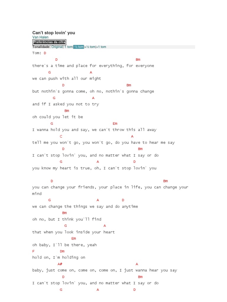 Can't Stop Loving You | PDF | Language Arts & Discipline