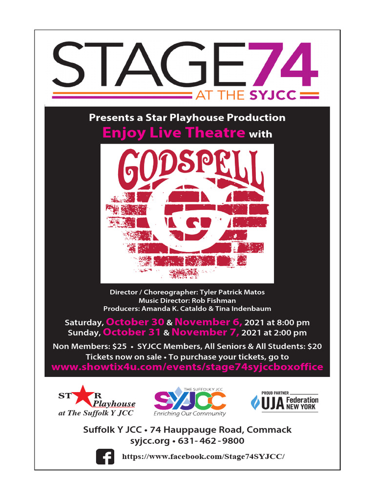 Godspell Playbill 12 Pages | PDF | Musical Theatre | Broadway Musicals