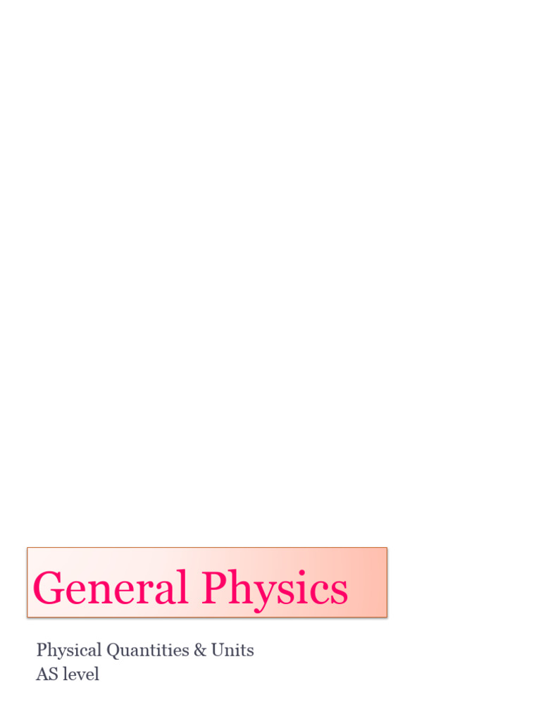 As Physics Notes | PDF | Significant Figures | Vacuum Tube