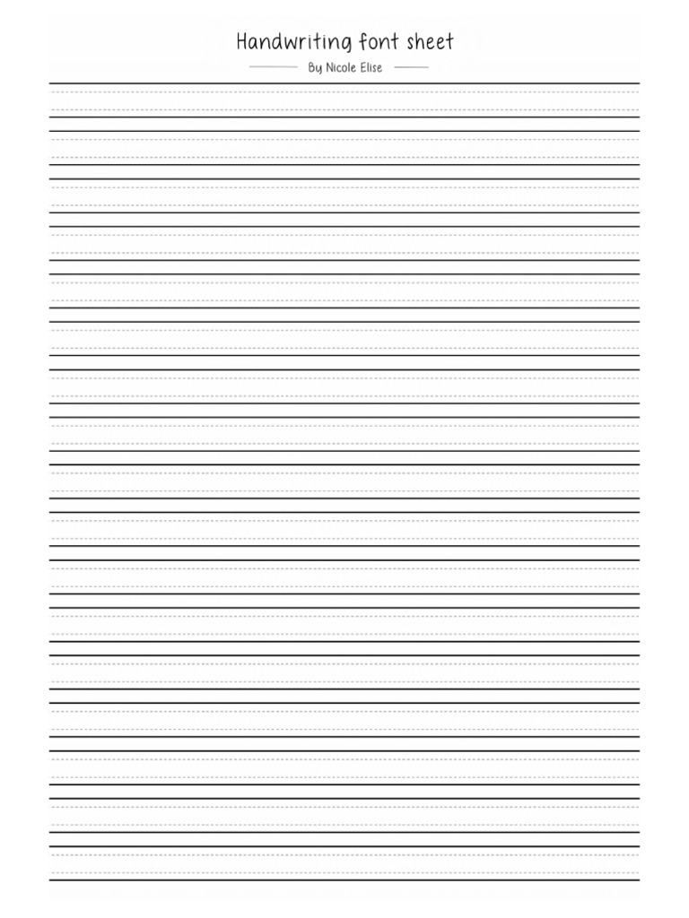 US Letter Cozy Study - Blank Practice Sheets | PDF
