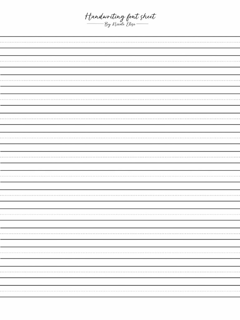 US Letter Blank Practice Sheet | PDF