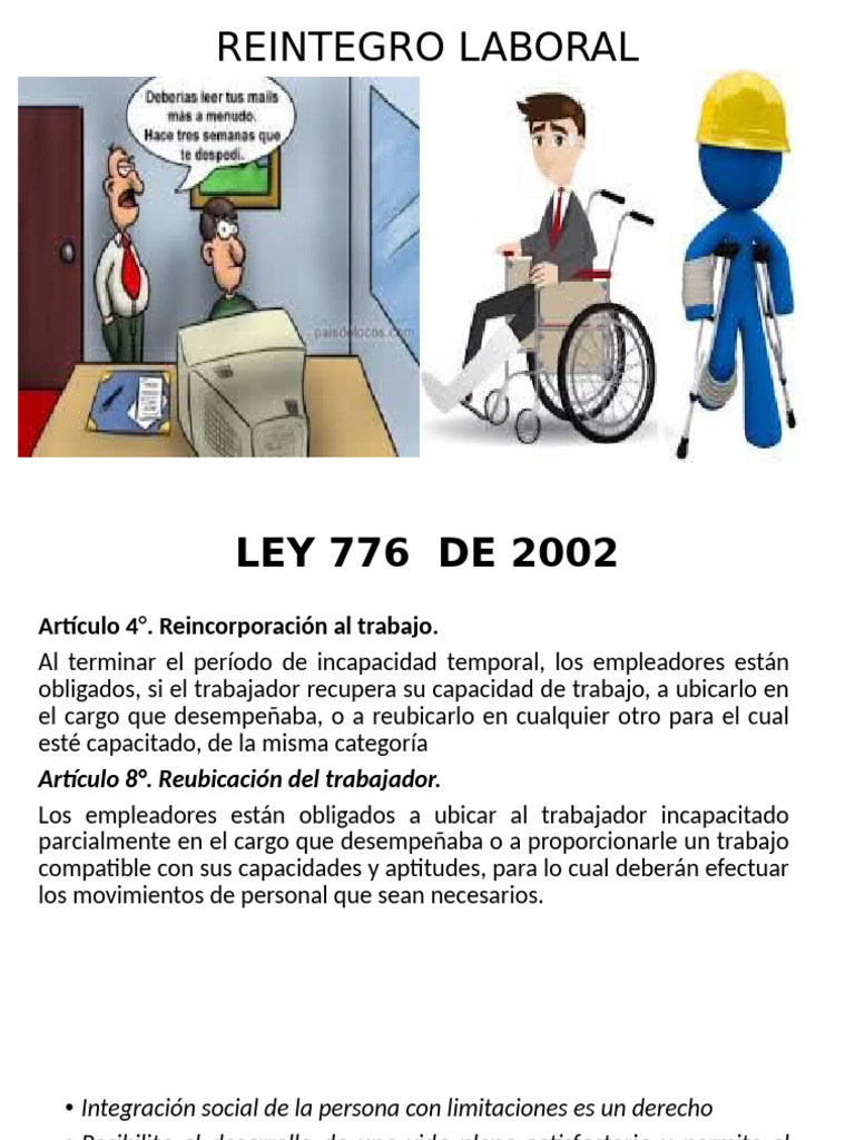 REINTEGRO LABORAL | PDF | Empleo
