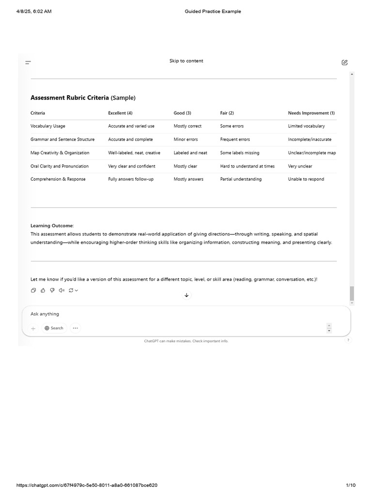 Guided Practice Example | PDF | Reading Comprehension | Communication