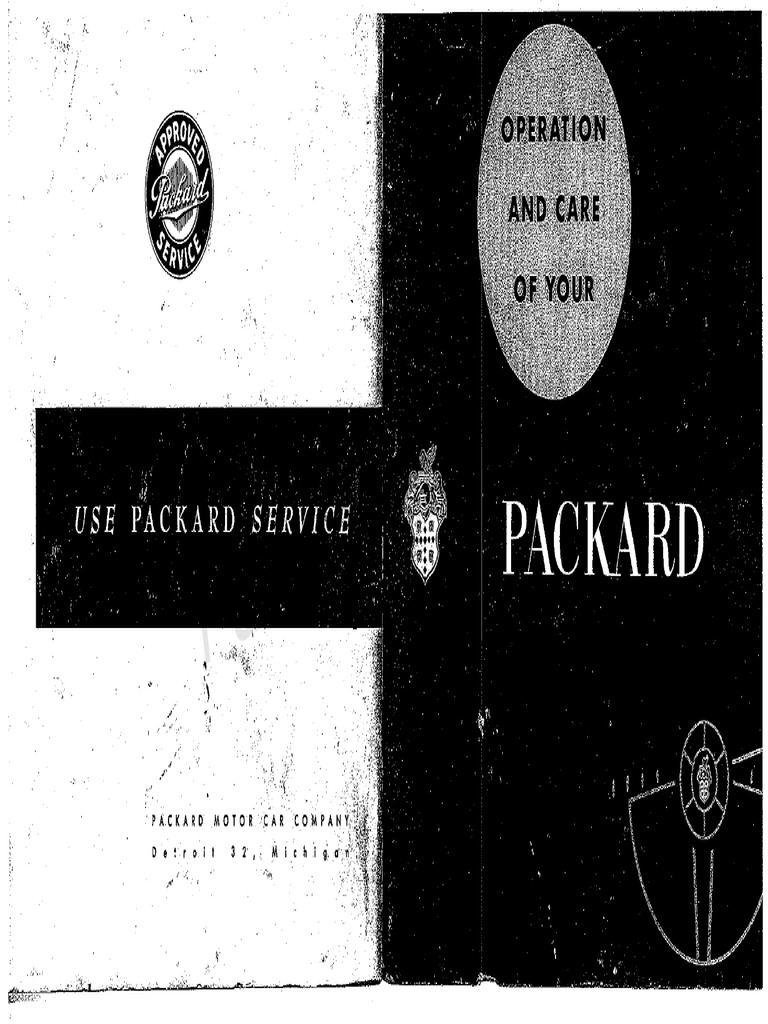 1953 Packard 26th Series Operators Manual | PDF